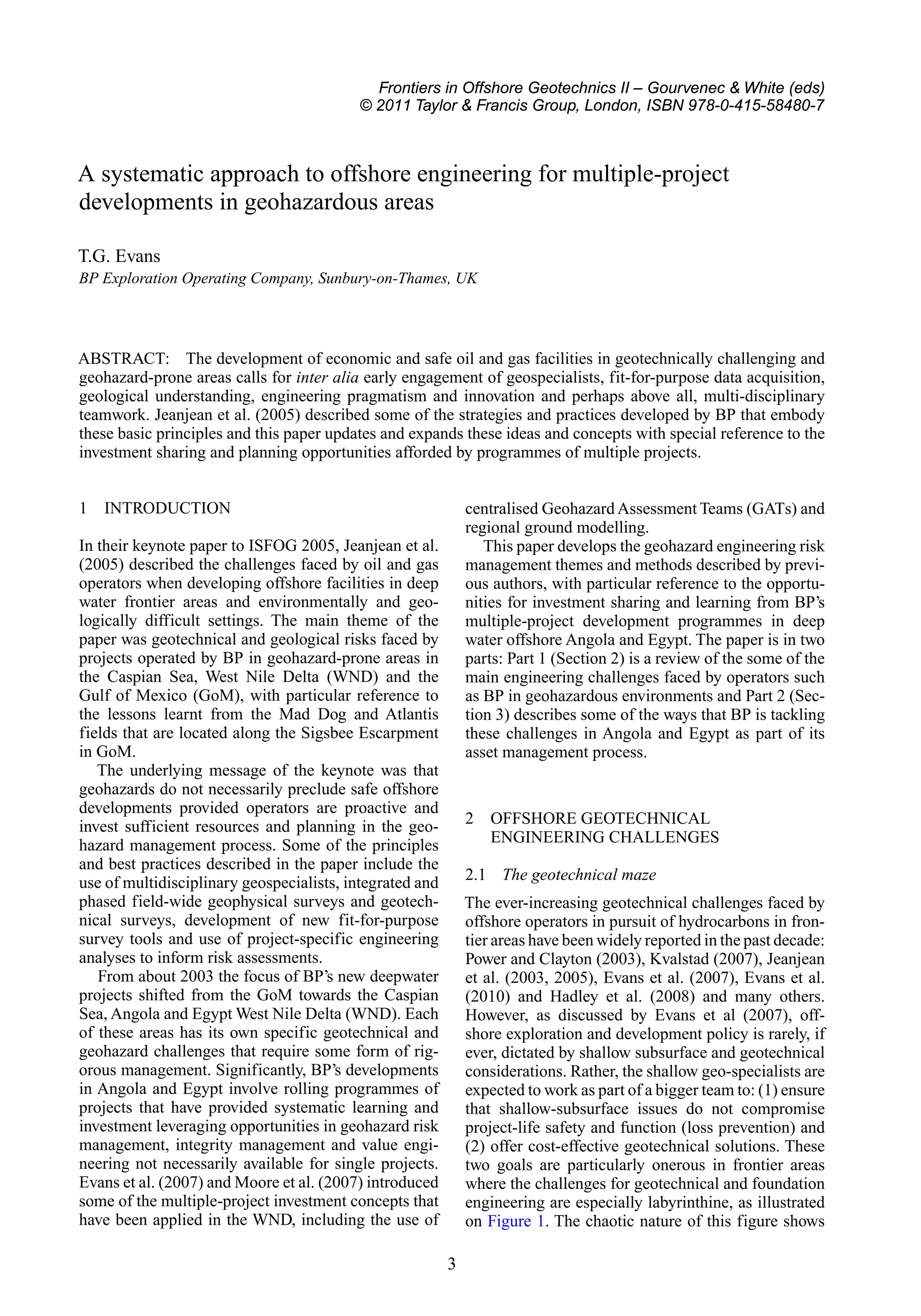 Frontiers in Offshore Geotechnics II Susan Gourvenec | PDF