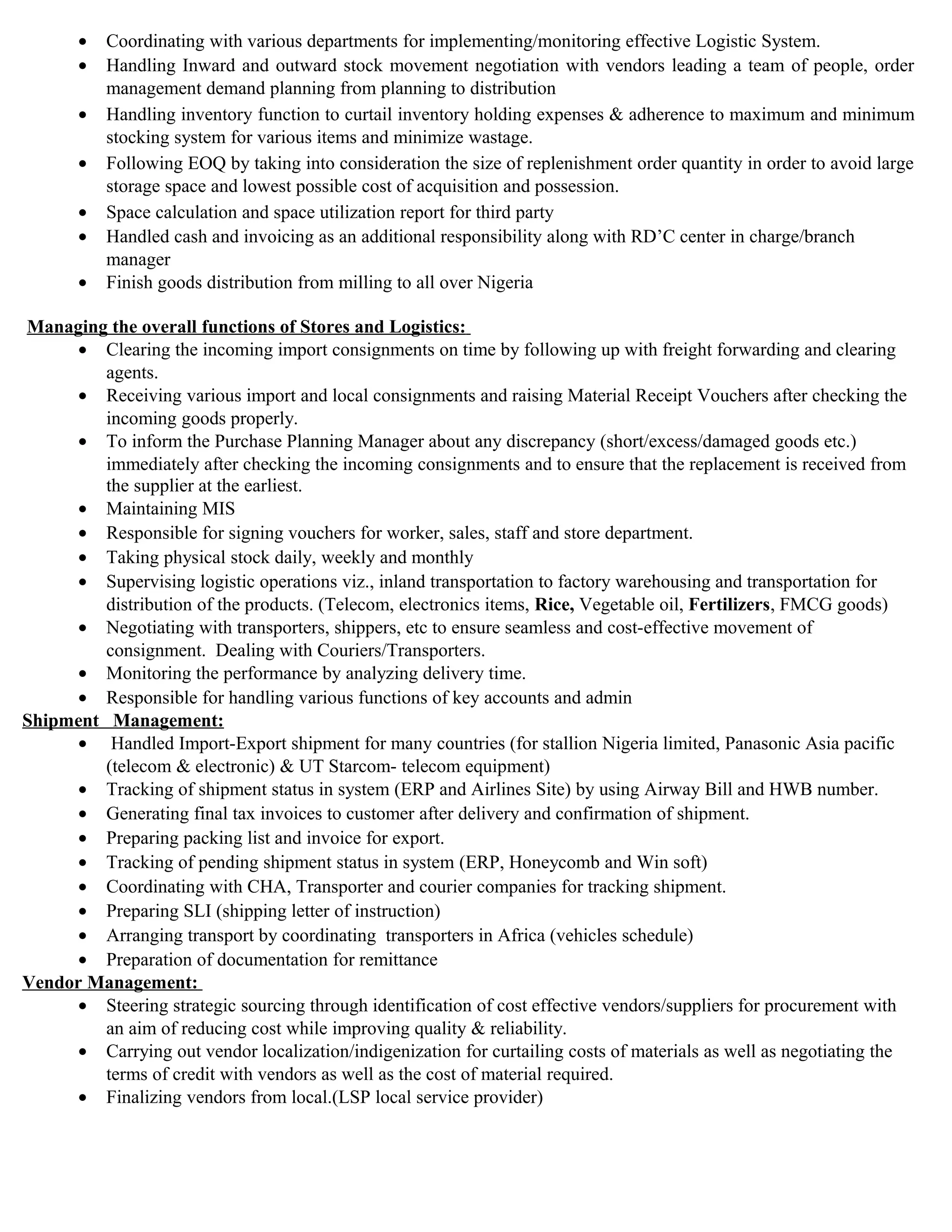 dharmendra current updated resume | DOC