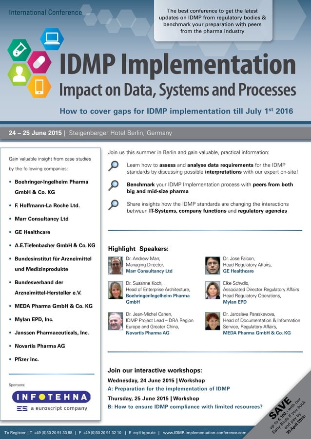 IDMP Implementation - Impact on Data, Systems and Processes. How to ...