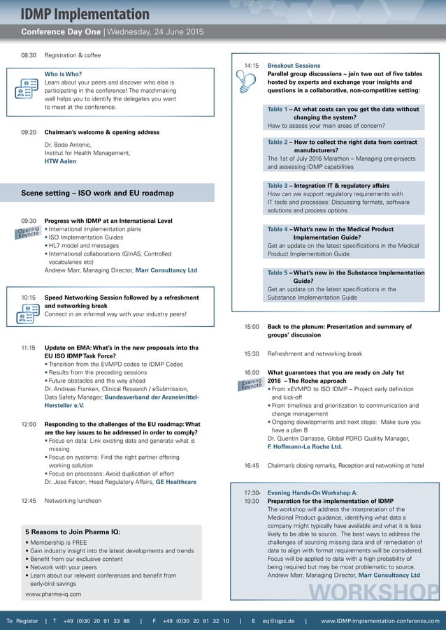 IDMP Implementation - Impact on Data, Systems and Processes. How to ...