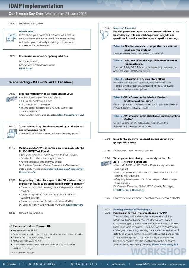 IDMP Implementation - Impact on Data, Systems and Processes. How to c…