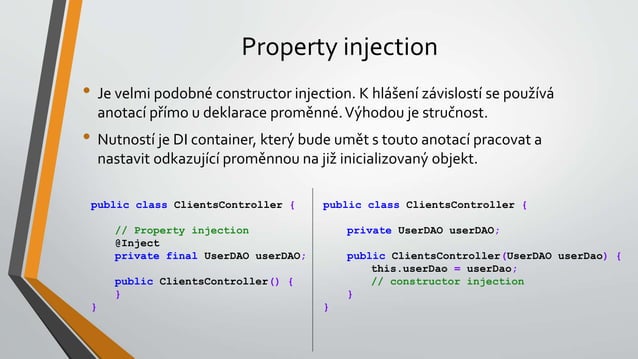 Dependency injection | PPTX