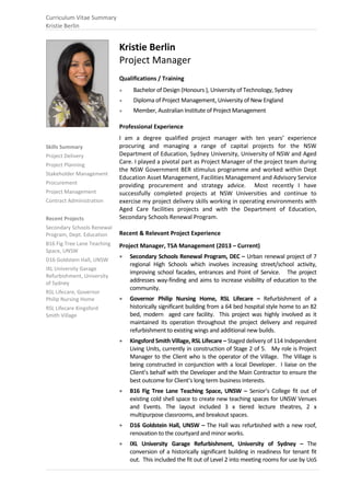 CV_KBerlin__Summary | PDF