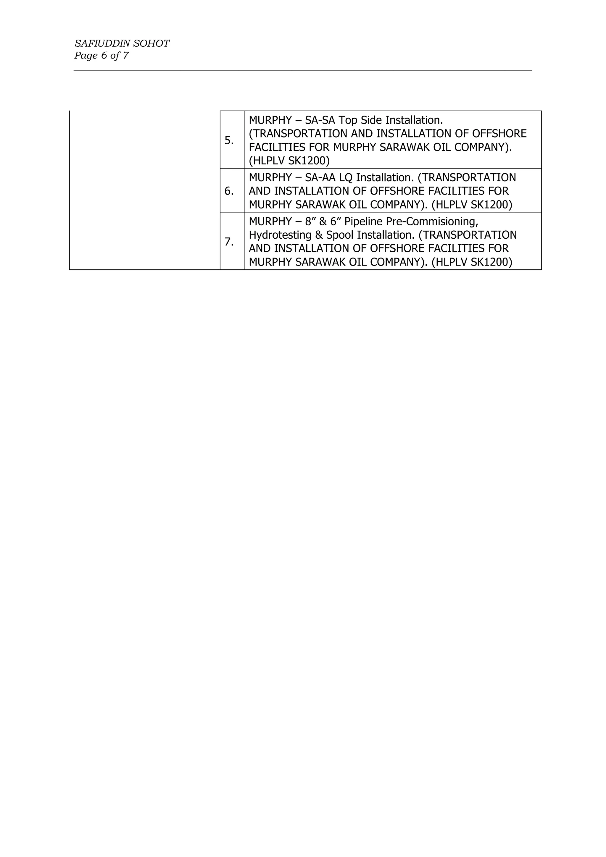 SAFIUDDIN SOHOT CV | PDF