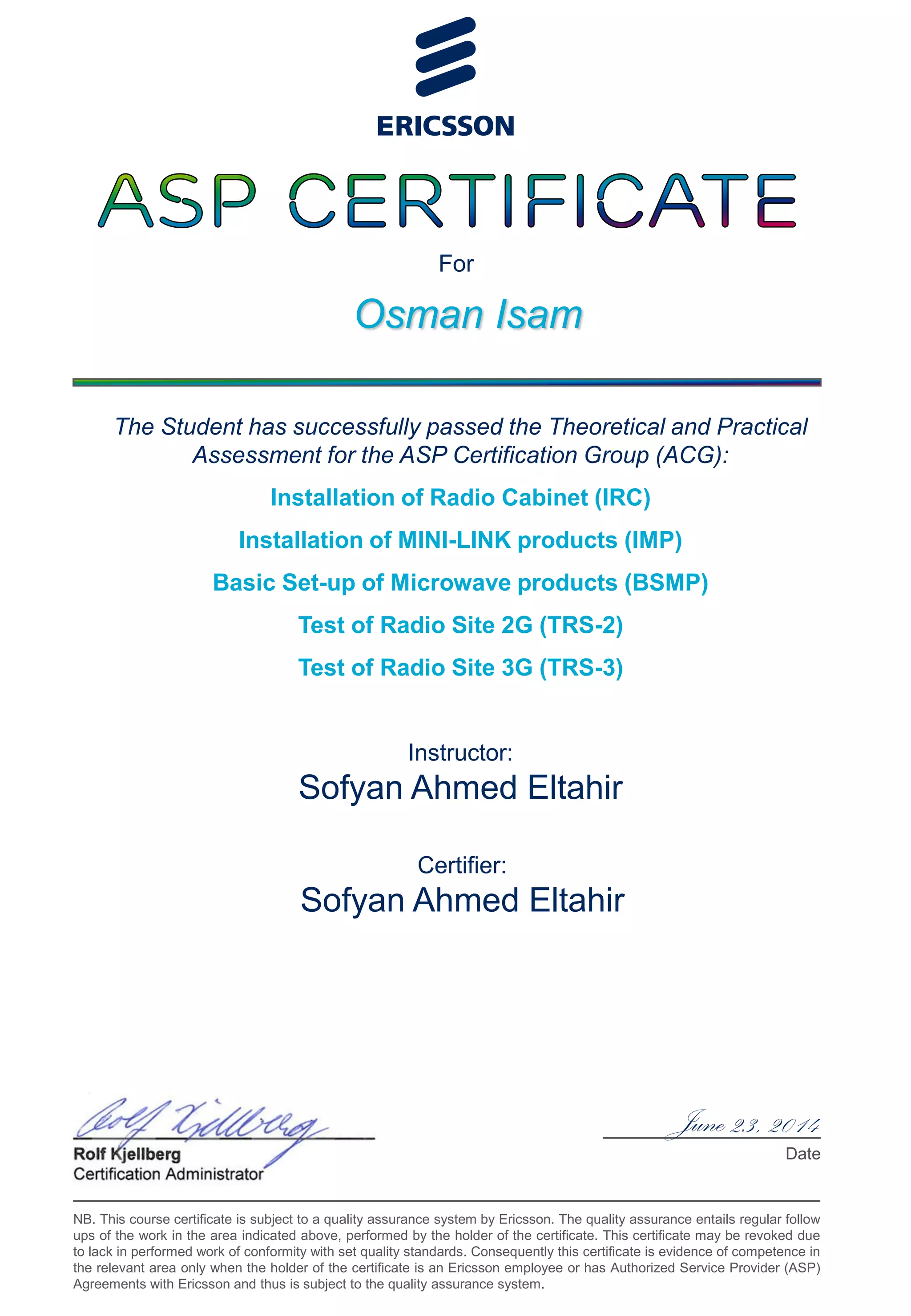 Osman Isam_IRC_IMP_BSMP_TRS2_TRS3 | PDF