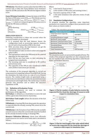 Fuzzy Based Algorithm for Cloud Resource Management and Task Scheduling | PDF