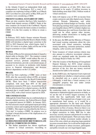 The Role of RBI on Implementation of Digital Currencies in India | PDF