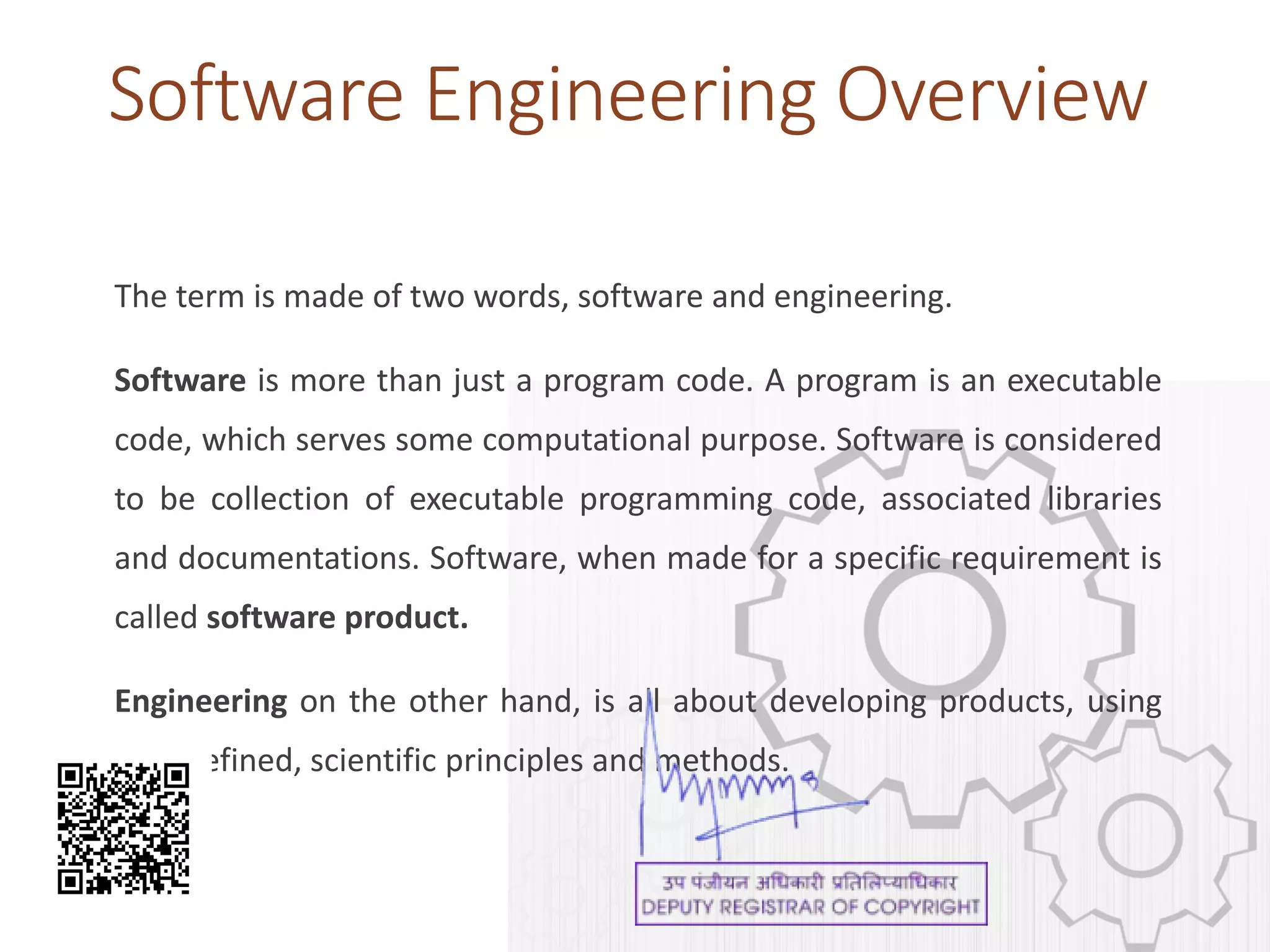 Software Engineering Overview | PDF