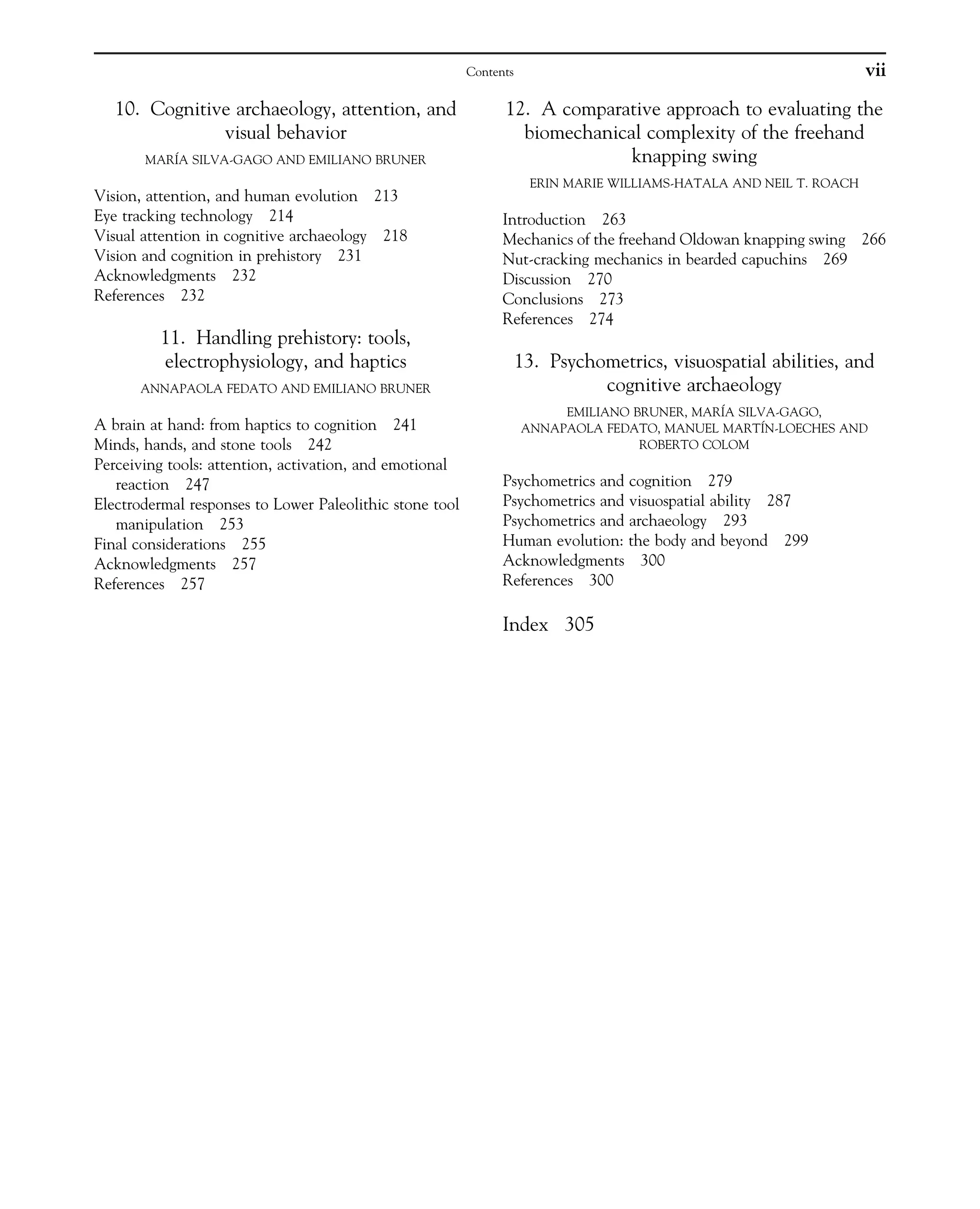 Cognitive Archaeology Body Cognition And The Evolution Of Visuospatial ...