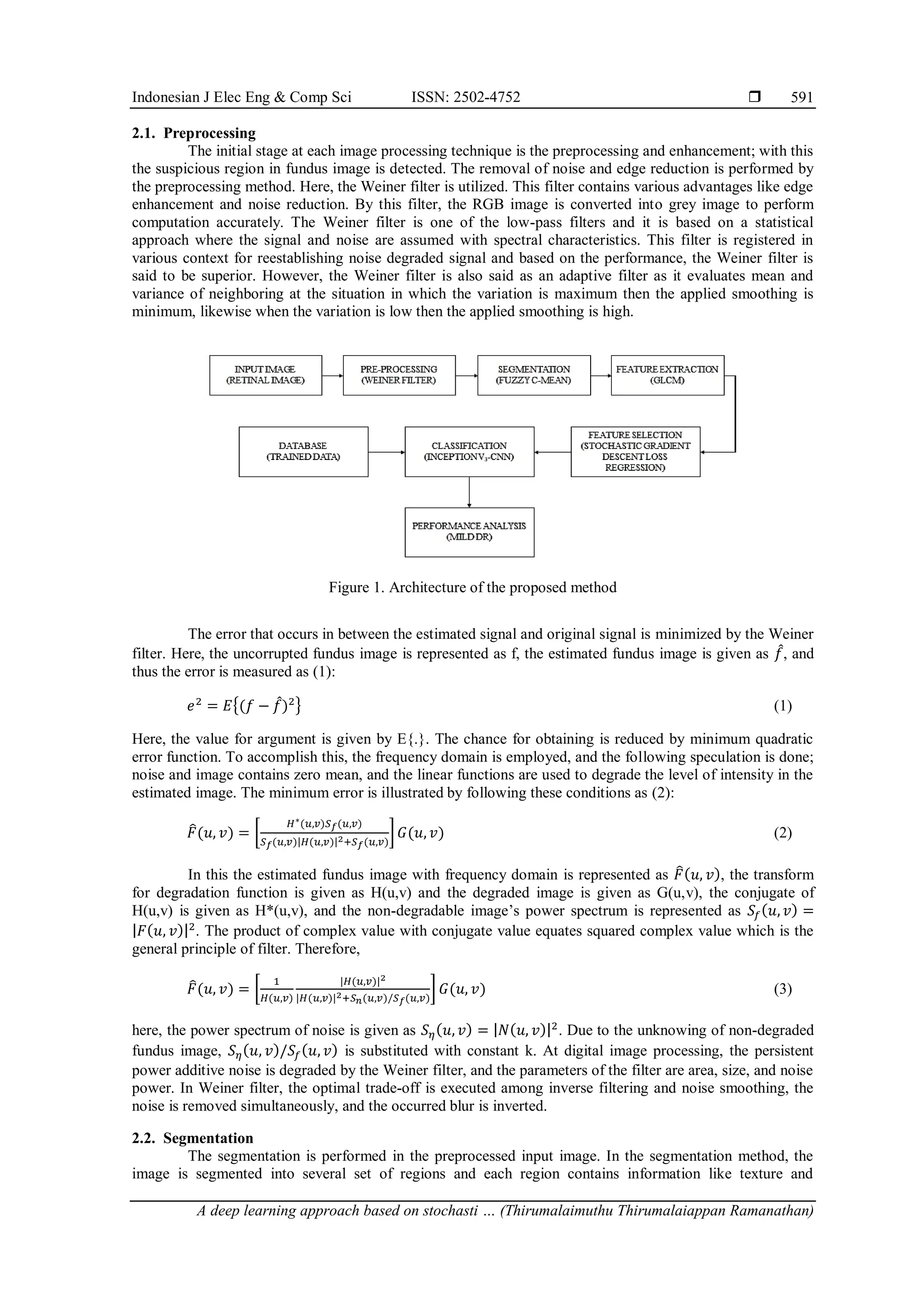 A Deep Learning Approach Based On Stochastic Gradient Descent And Least