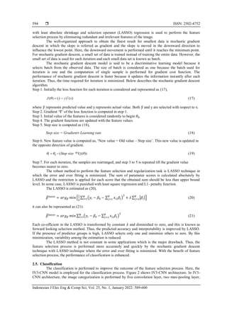A deep learning approach based on stochastic gradient descent and least absolute shrinkage and ...