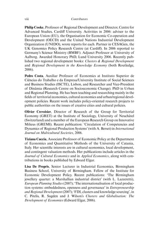 Creative Cities Cultural Clusters And Local Economic Development ...