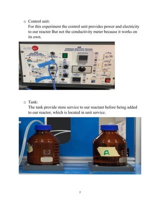 reactor design lab continuous stirred tank reactor | PDF