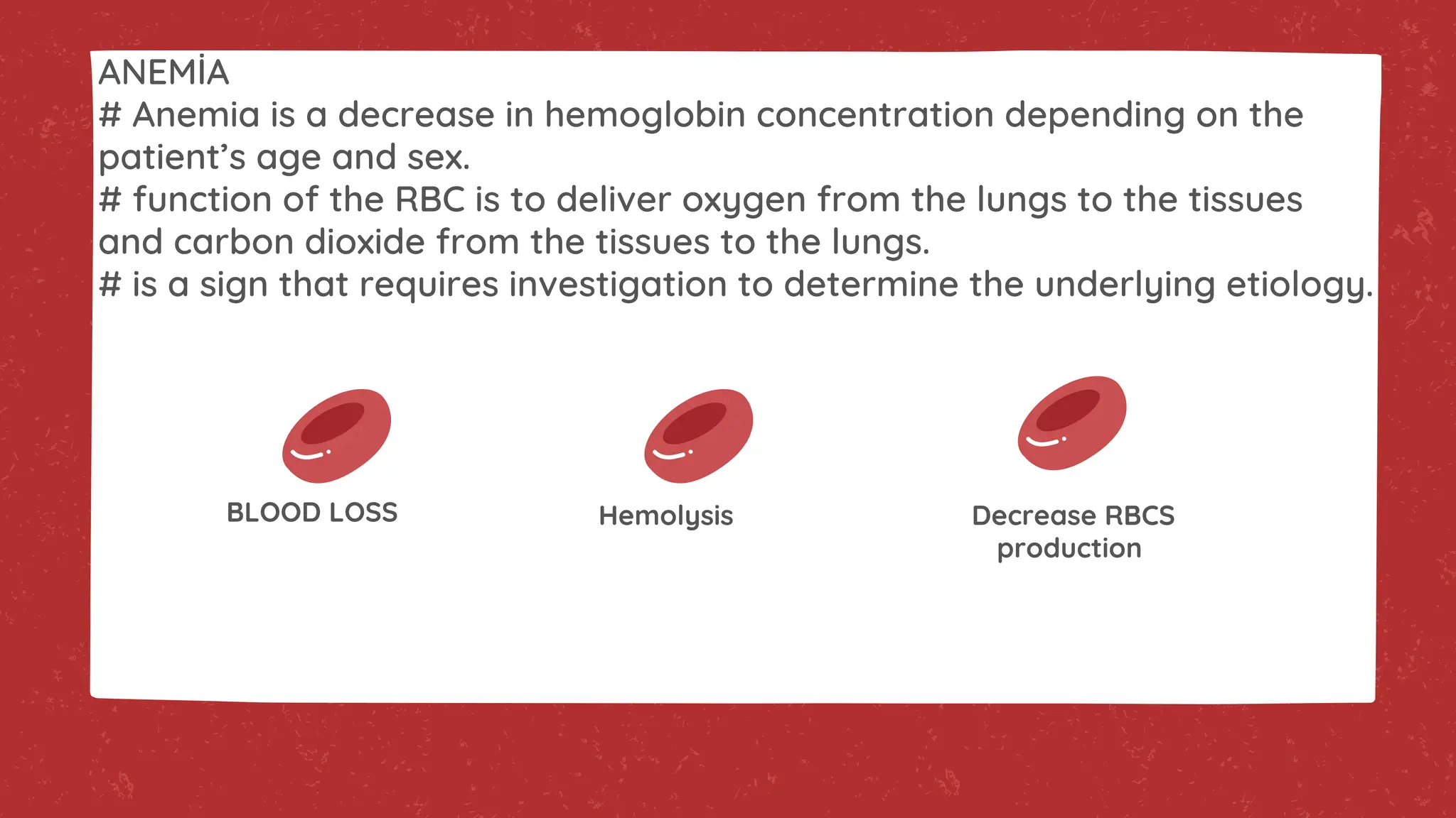 Approach to anemia , classification, investigations cases | PDF