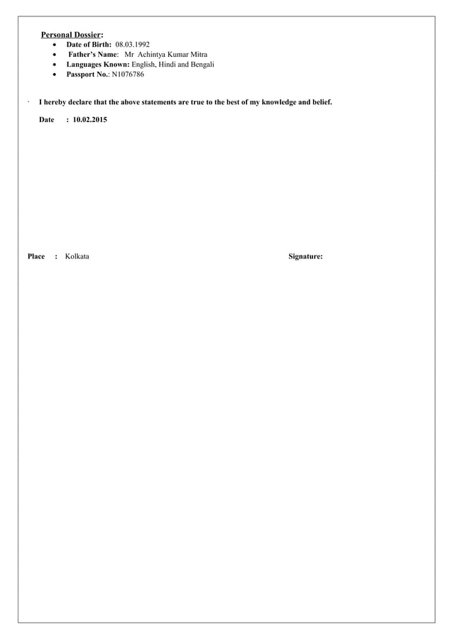 Souvik Cv | DOC | Programming Languages | Computing