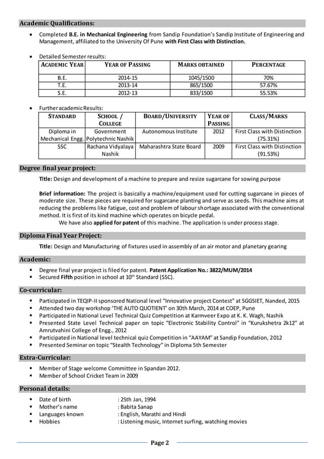 Cv Sagar Sanap Pdf