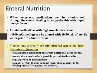 parenteral nutrition and enteral nutrition | PDF