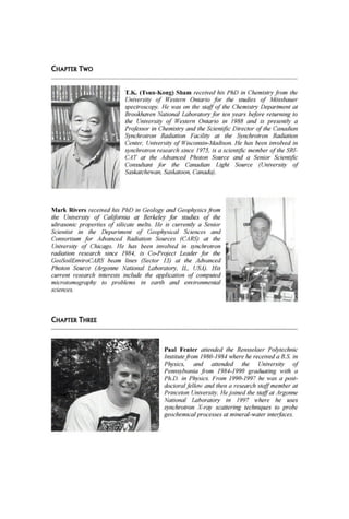 Applications Of Synchrotron Radiation In Lowtemperature Geochemistry ...