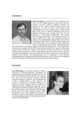 Applications Of Synchrotron Radiation In Lowtemperature Geochemistry ...
