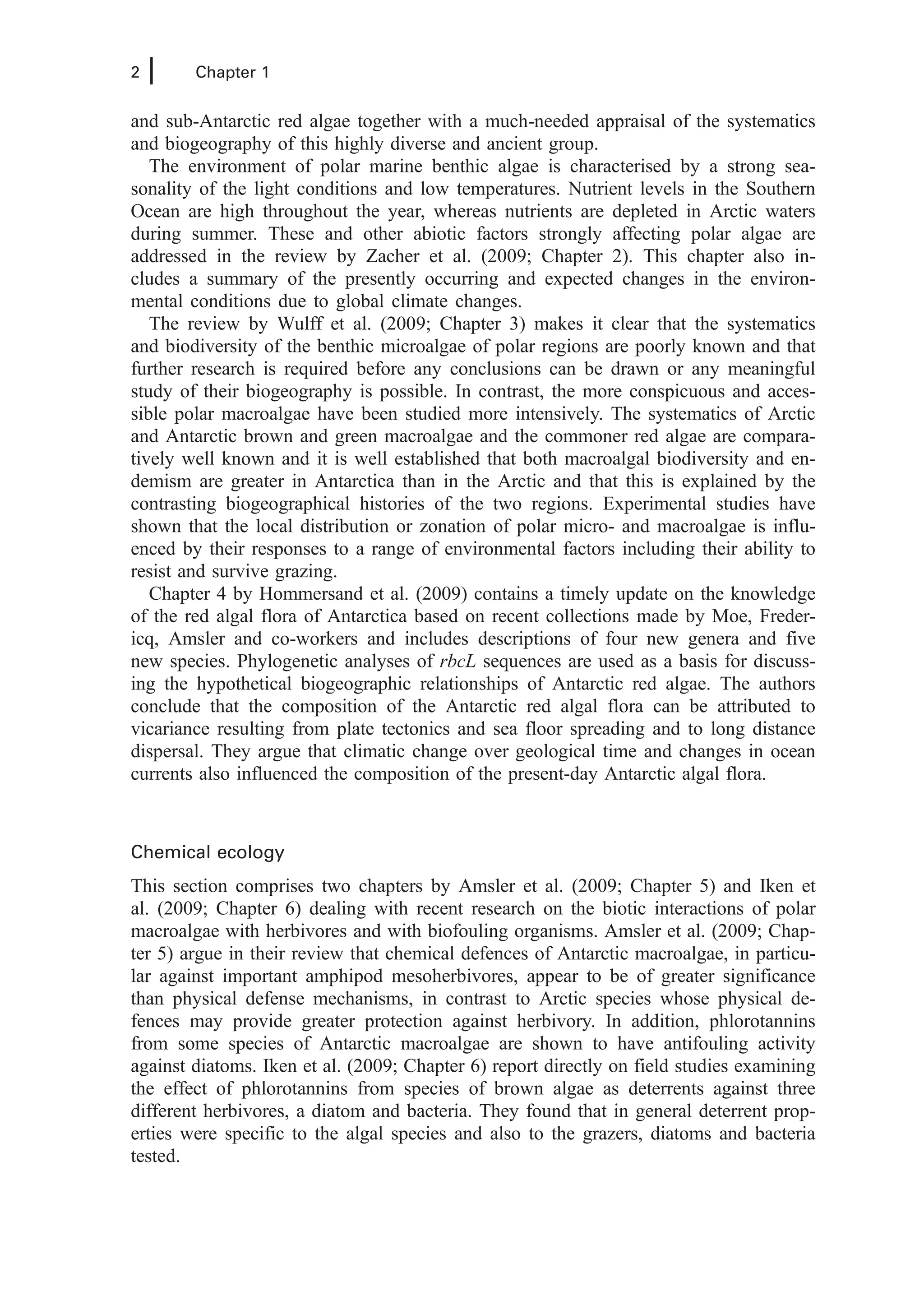 Biology Of Polar Benthic Algae Christian Wiencke Editor | PDF