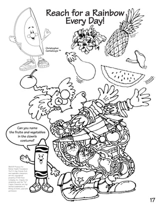 Fruits And Vegetables Coloring Book | PDF