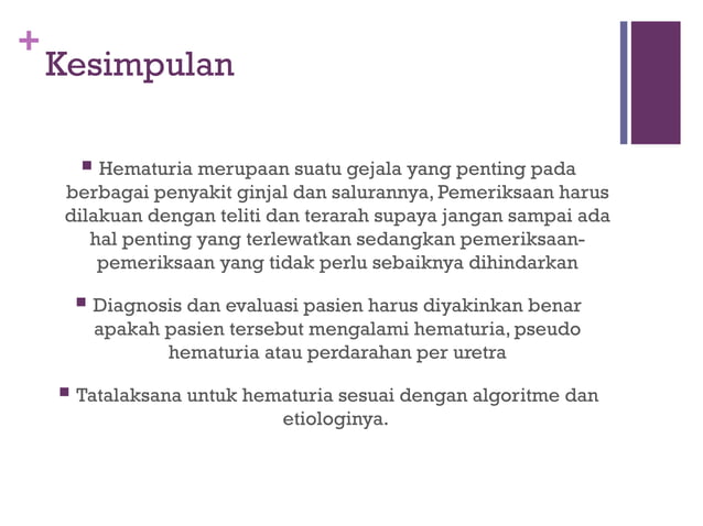 Ppt hematuria dan gejala dan diffrent diagnosis | PPT