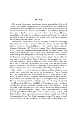 Jacob Of Serugh Homily On The Apostle Thomas And The Resurrection Of ...