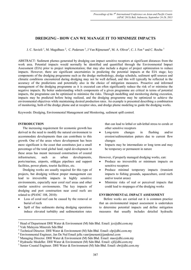 DREDGING - HOW CAN WE MANAGE IT TO MINIMIZE IMPACTS.pdf