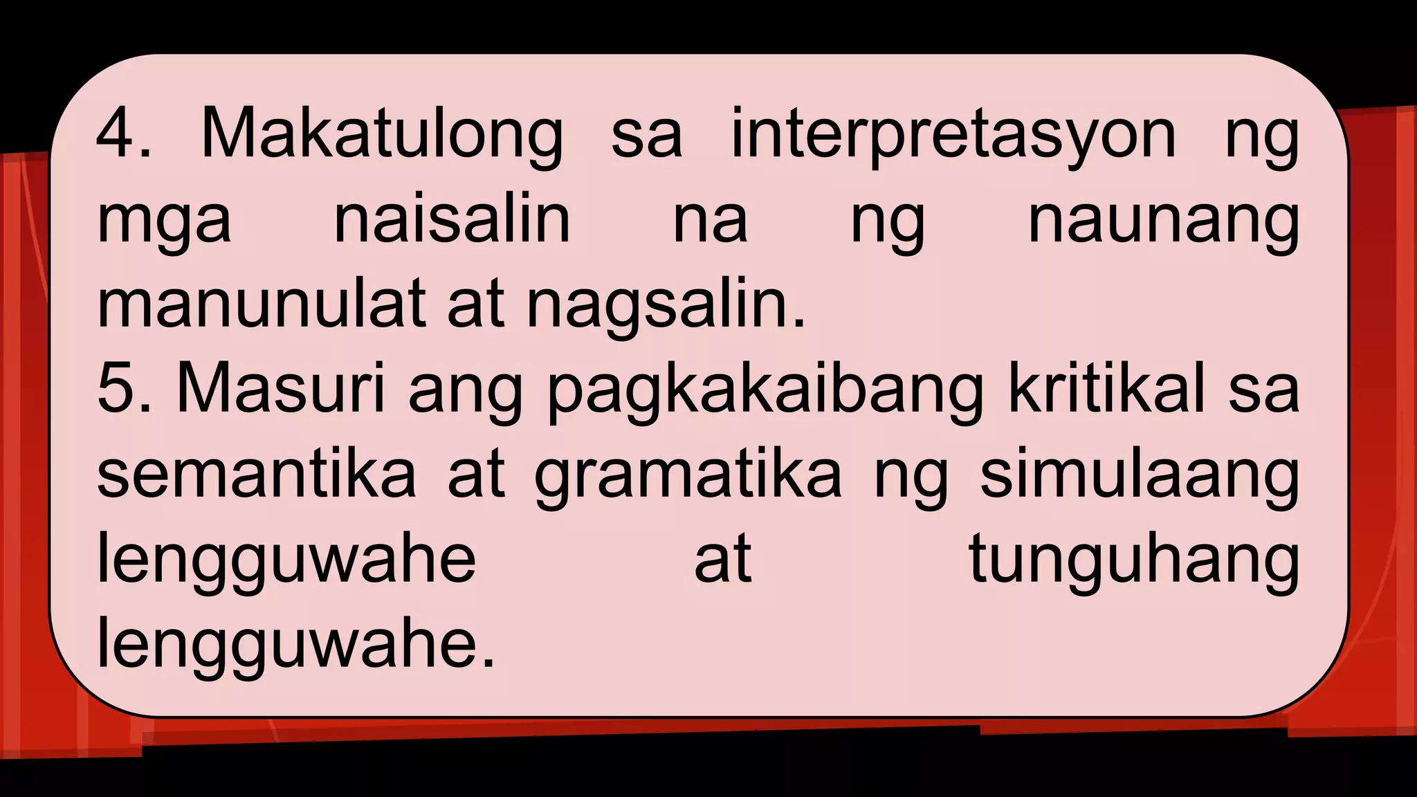 Mga hakbang sa Pagsasalin | PPTX