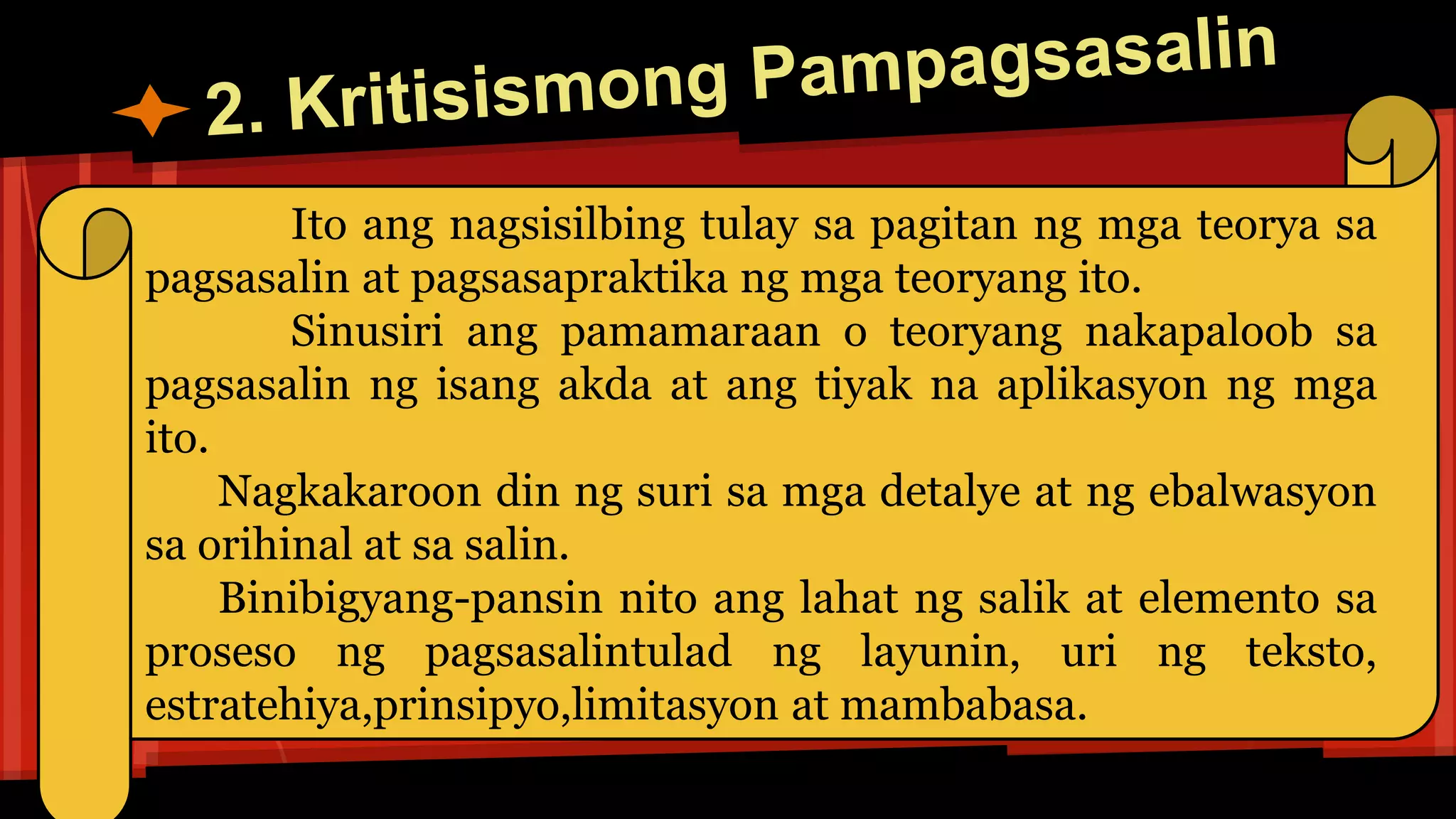Mga hakbang sa Pagsasalin | PPTX