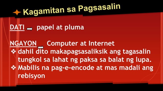 Mga hakbang sa Pagsasalin | PPTX