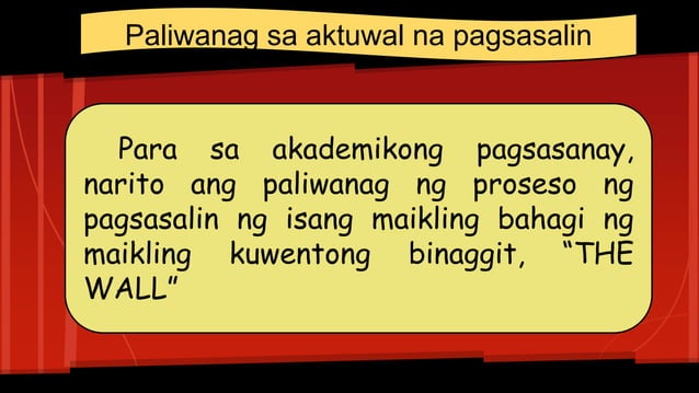 Mga hakbang sa Pagsasalin | PPTX