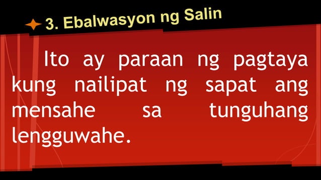 Mga hakbang sa Pagsasalin | PPTX