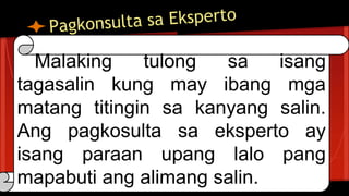 Mga hakbang sa Pagsasalin | PPTX