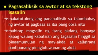 Mga hakbang sa Pagsasalin | PPTX