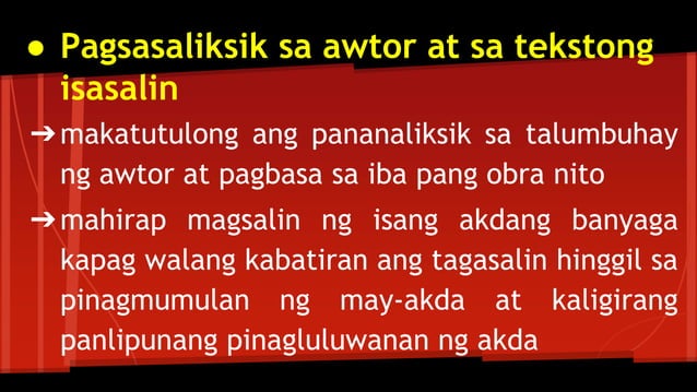 Mga hakbang sa Pagsasalin | PPTX