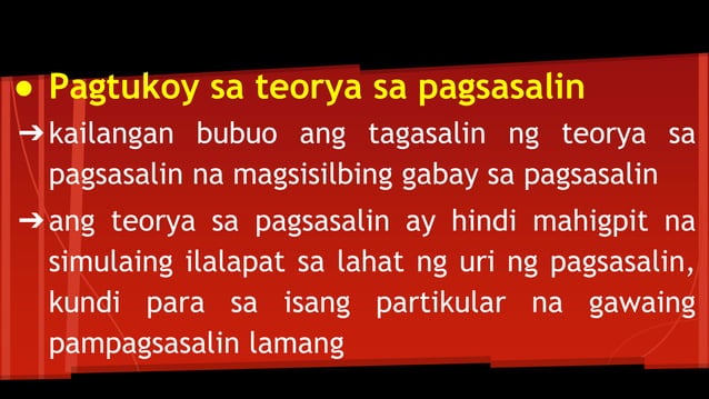Mga hakbang sa Pagsasalin | PPTX