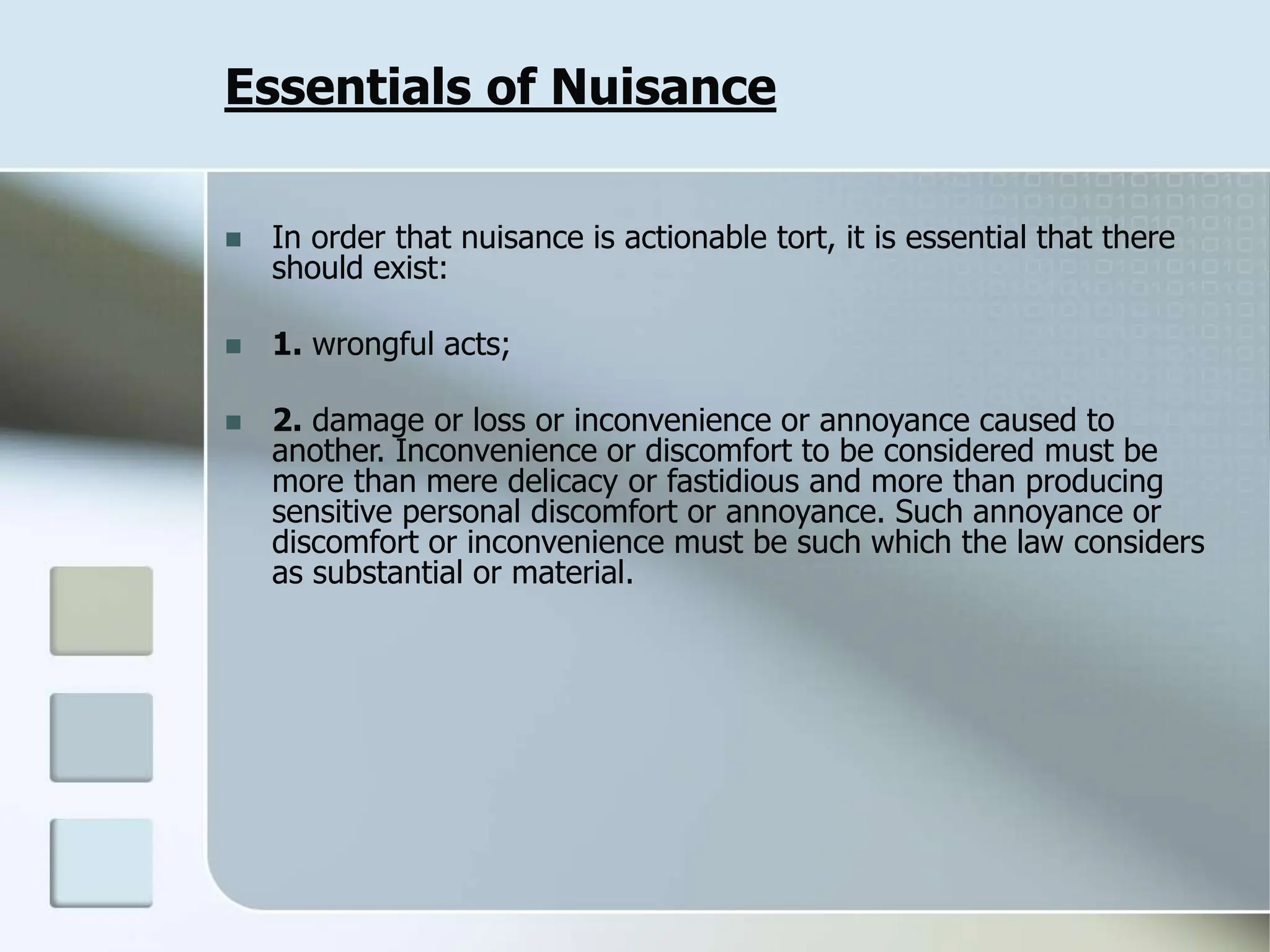 Law of Nuisance PPT for law students.ppt