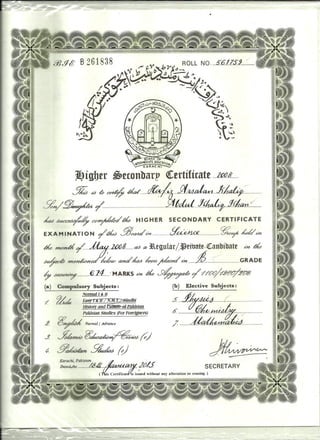 inter certificate | PDF