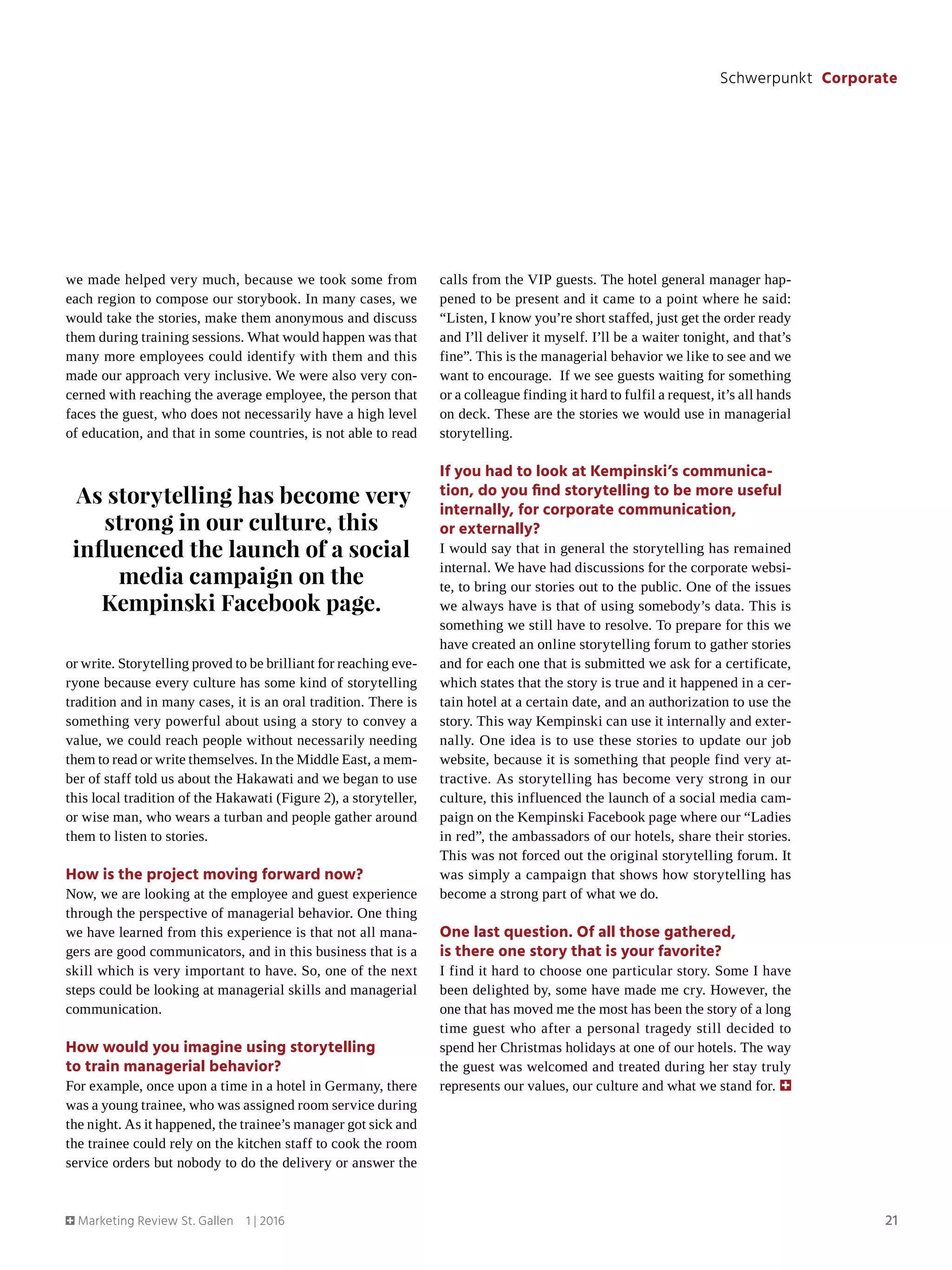 Marketing Review St Gallen_1-2016_Interview Norcaro | PDF