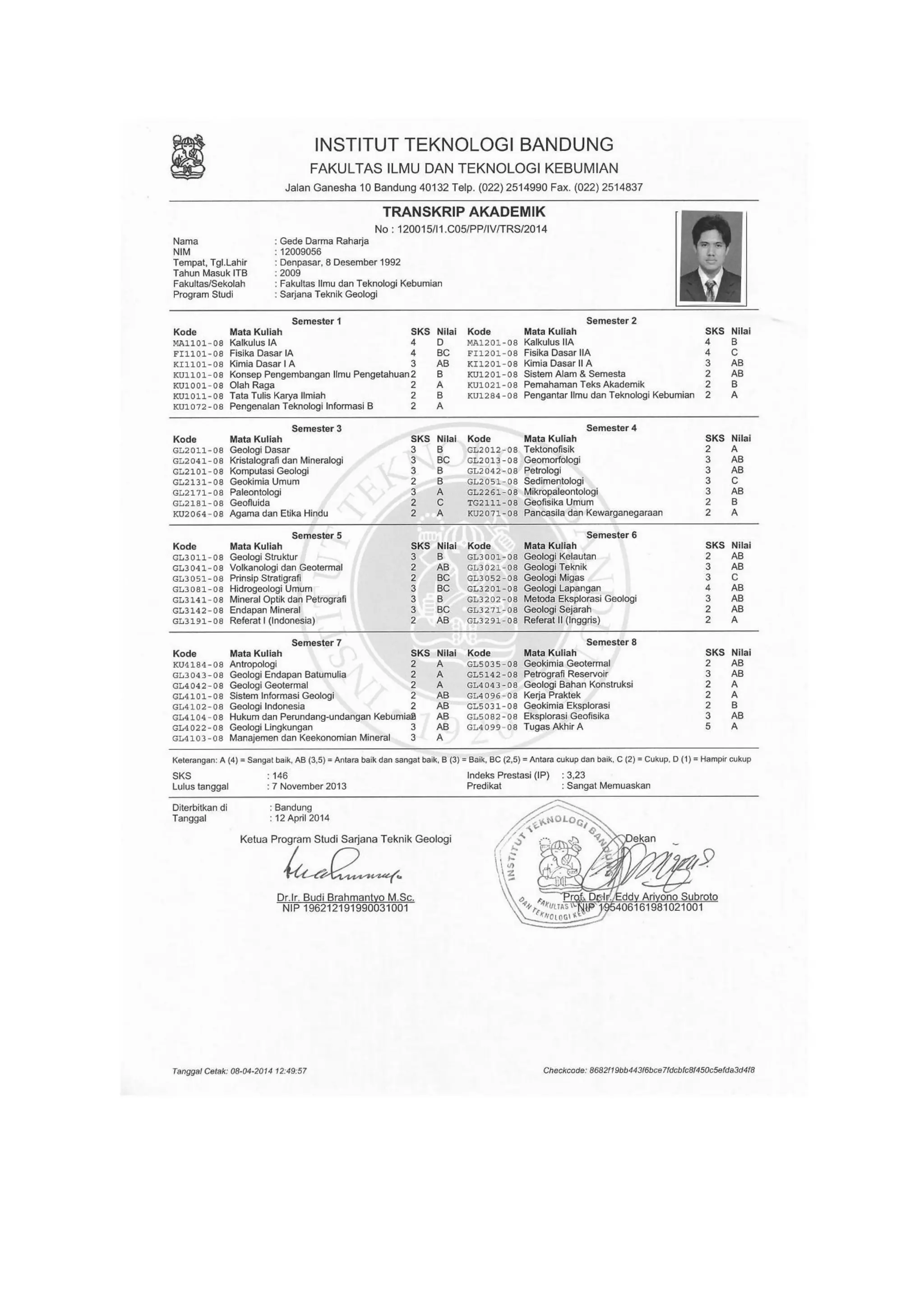 Bachelor Degree Transcript and Certificate | PDF | Undergraduate ...