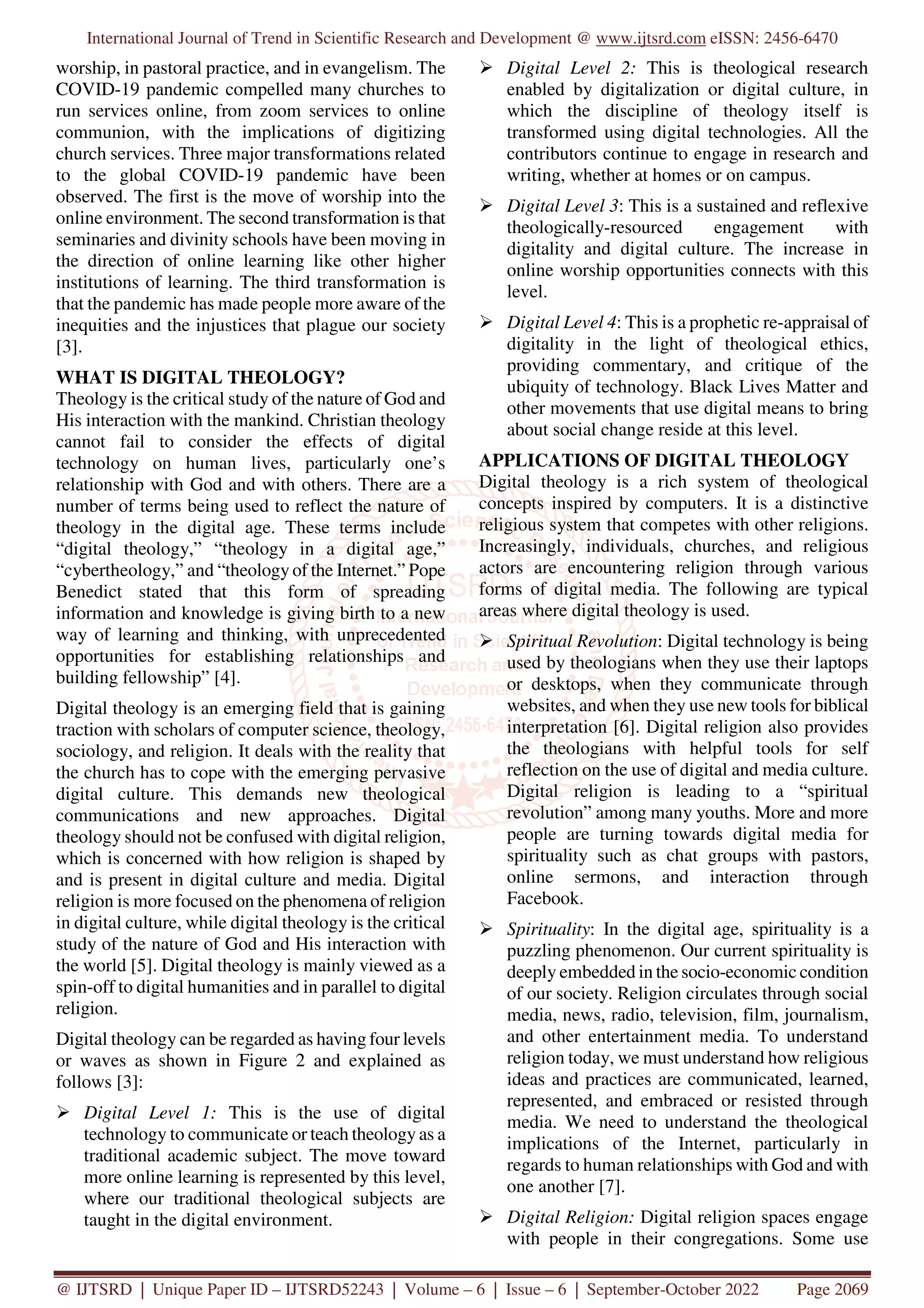 Digital Theology An Overview | PDF