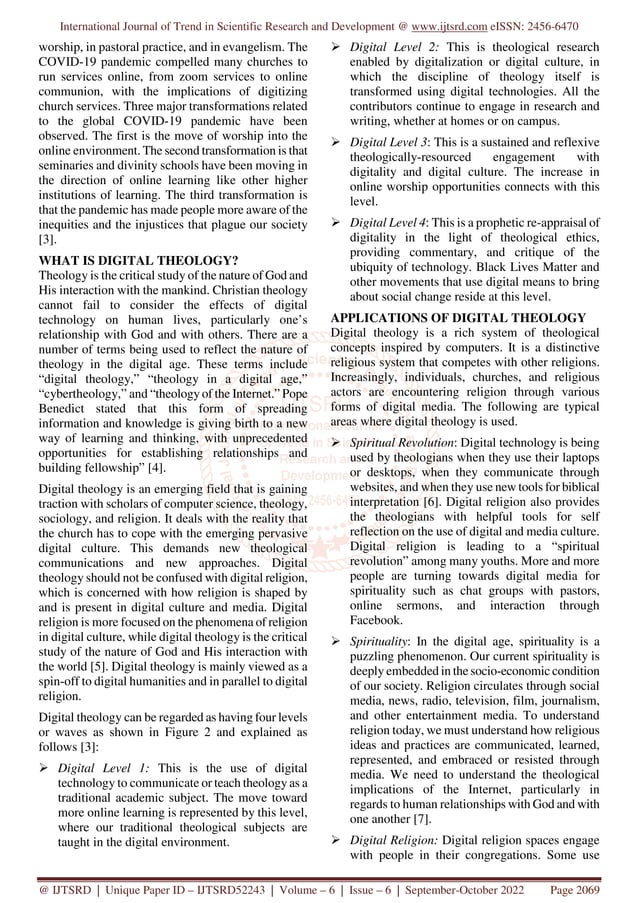 Digital Theology An Overview | PDF