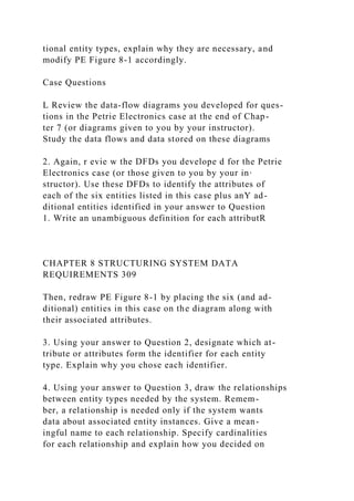 254 PART III ANALYSIS e!tua PETRIE ELECTRONICS Chapter .docx