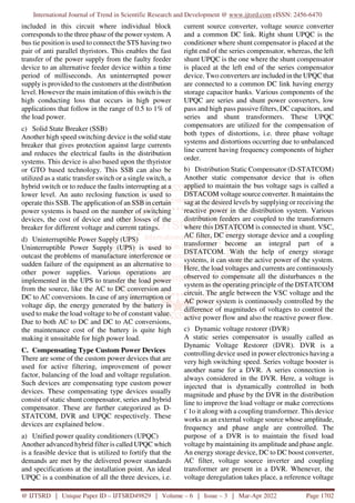 Various Custom Power Devices for Power Quality Improvement A Review | PDF | Power and Energy ...
