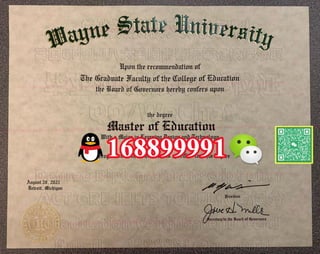 Wayne State University degree offer diploma Transcript | PDF