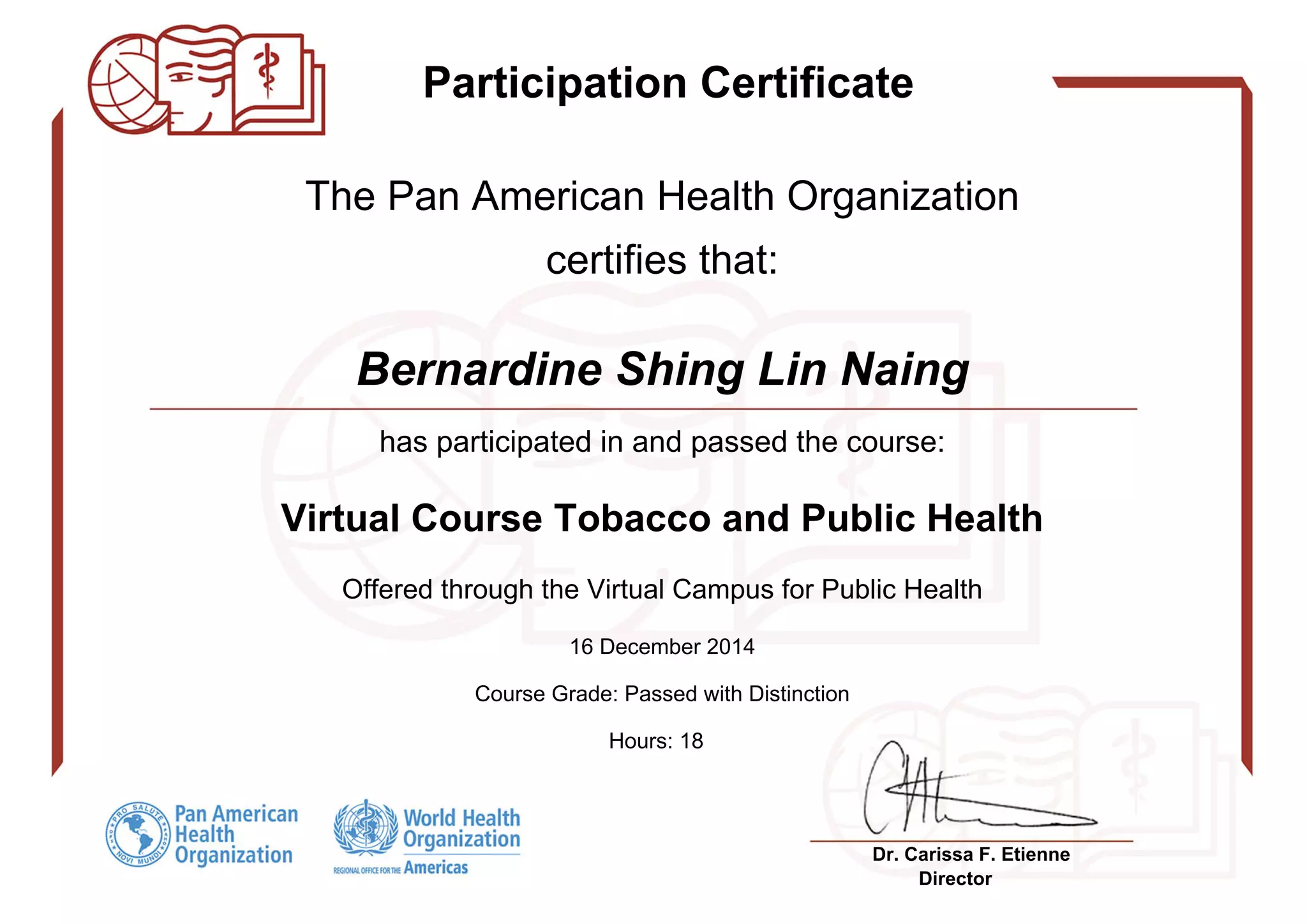 WHO certificate 4 smoking | PDF