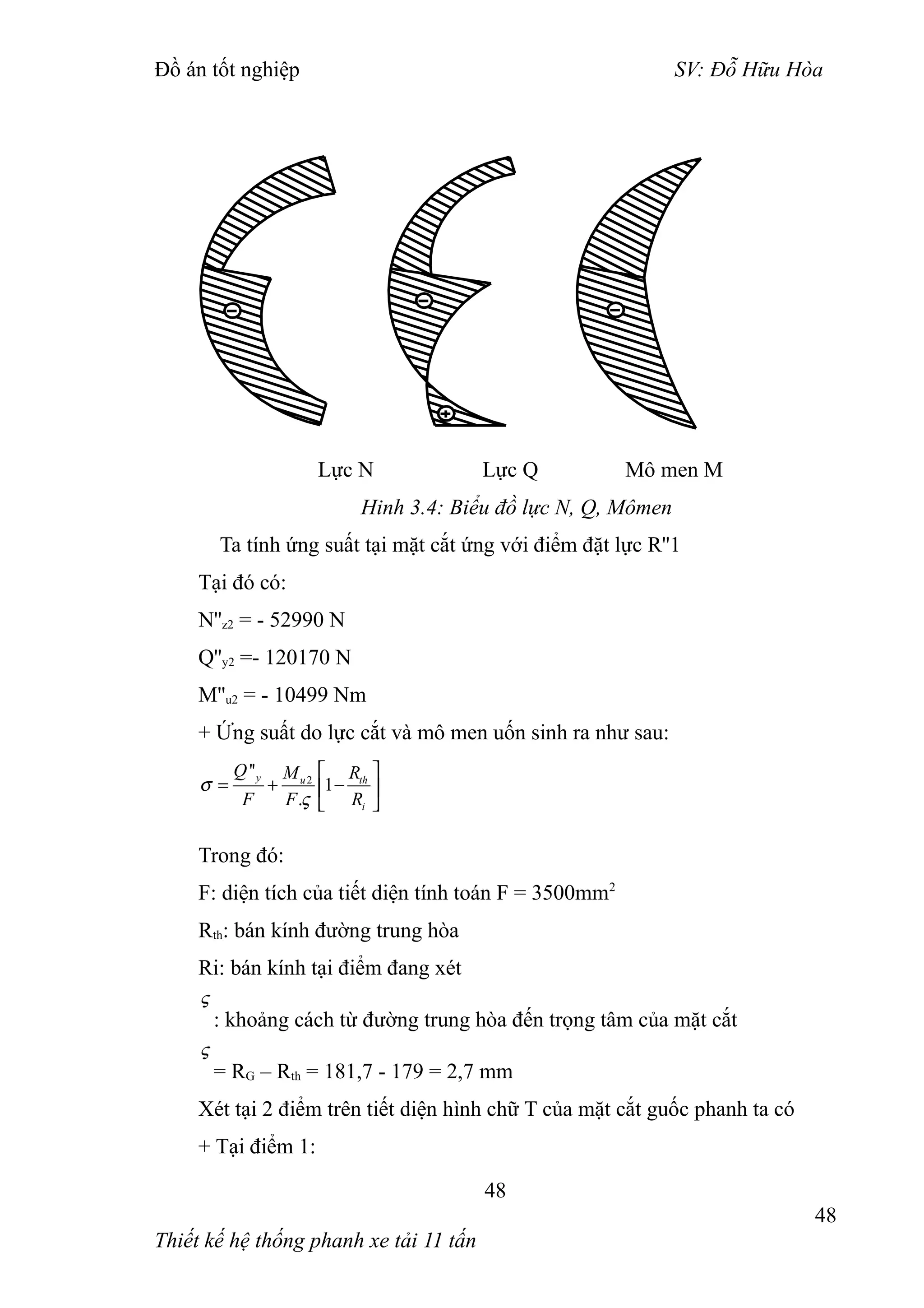 Đồ án thiết kế hệ thống phanh xe tải | PDF