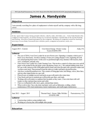 Jimmy Resume (3) | PDF