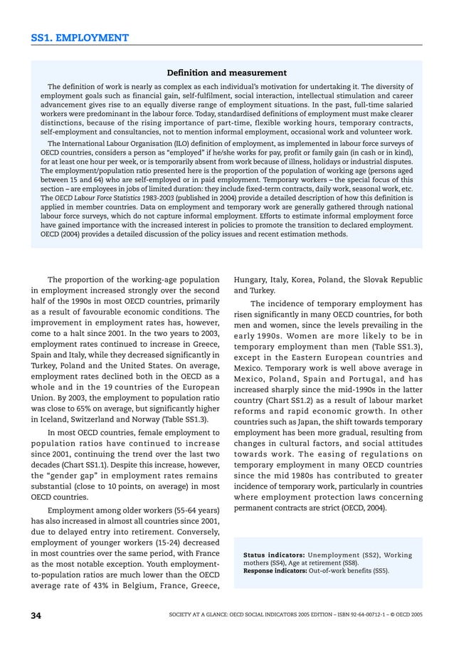 Society at a Glance OECD Social Indicators Oecd | PDF